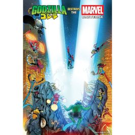 Godzilla Destroys The Marvel Universe #1 Javier Garron Variant | Comix Zone